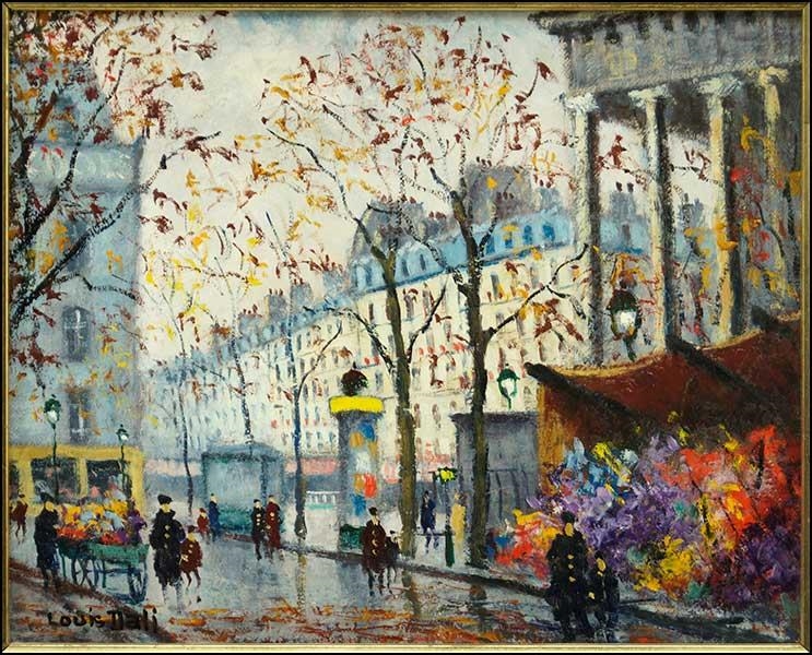 Louis Dali | Paris Street Scene | MutualArt