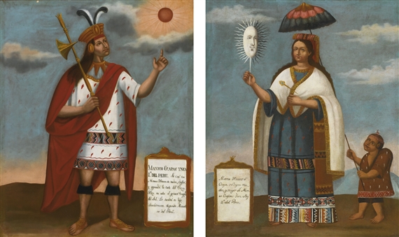 Cuzco School, 19th Century | MANCO CAPAC AND MAMA HUACO | MutualArt