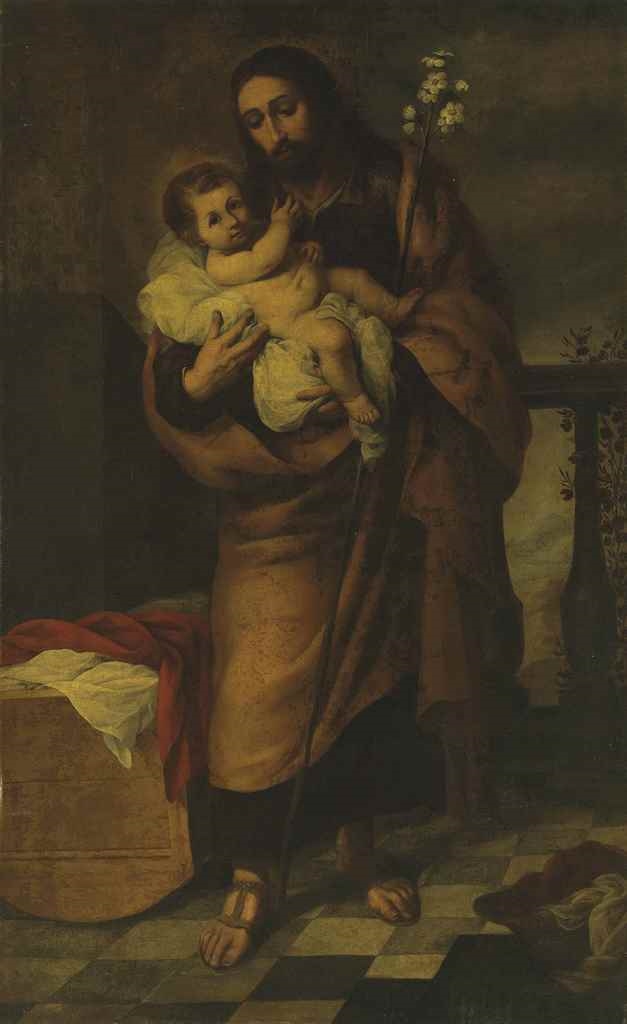 Bartolomé Estebán‏ Murillo | Saint Joseph and the Christ Child | MutualArt