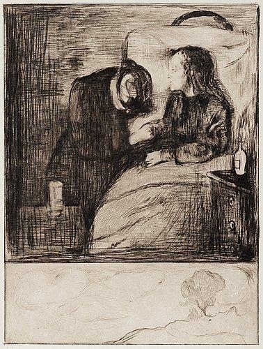 Edvard Munch | Vampire II (1895 - 1902) | MutualArt