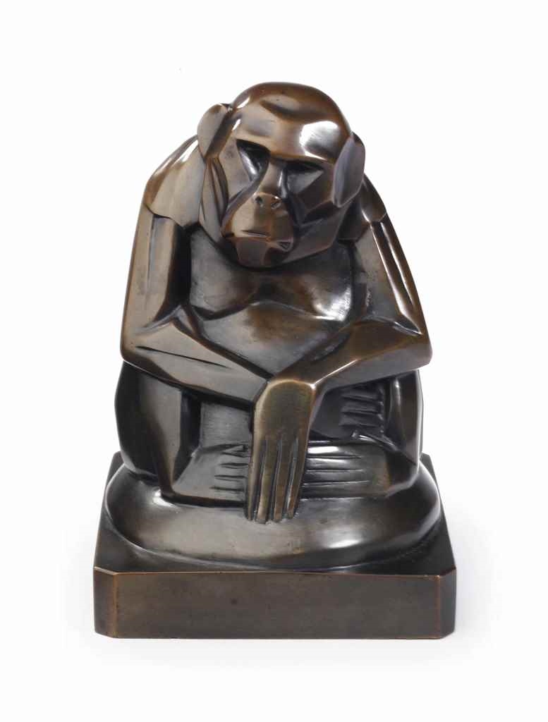 Johan Coenraad Altorf | Seated monkey (1904) | MutualArt