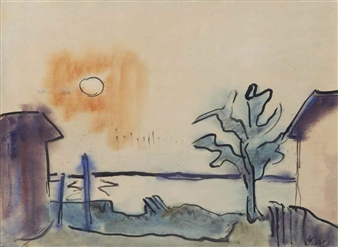 Karl Schmidt-Rottluff | Landscape with path | MutualArt