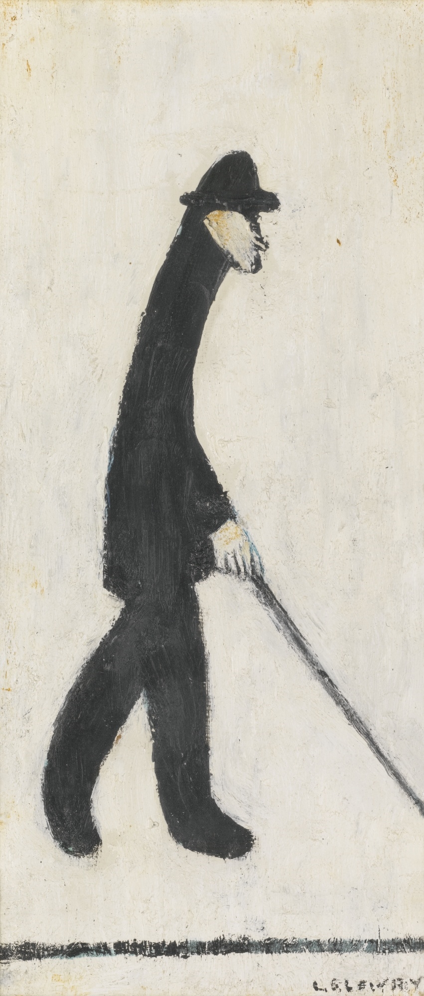 Laurence Stephen Lowry | Figure Study II (man with pipe) | MutualArt