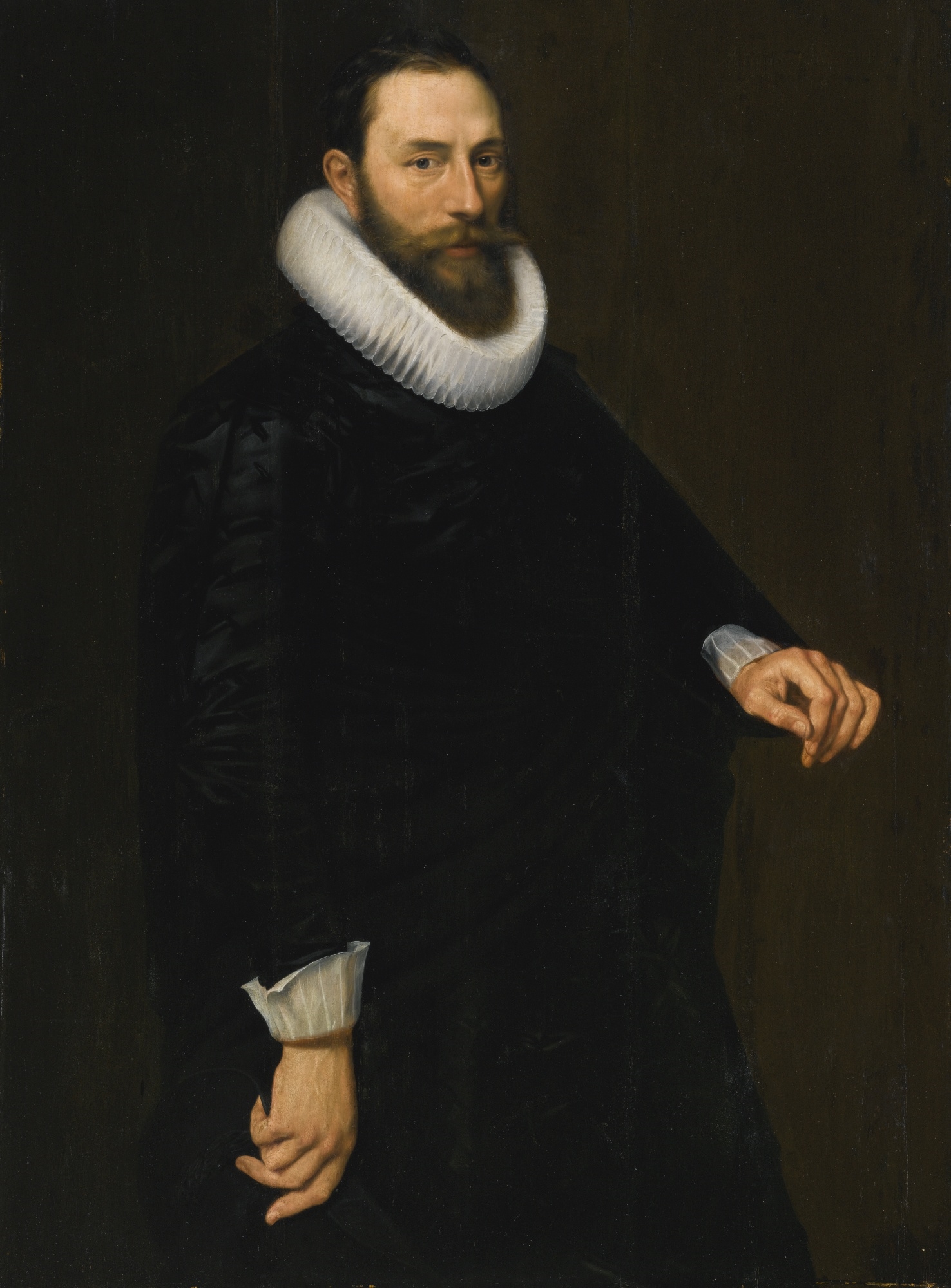 Cornelis van der Voort | Portrait of a lady, three-quarter-length, in a ...