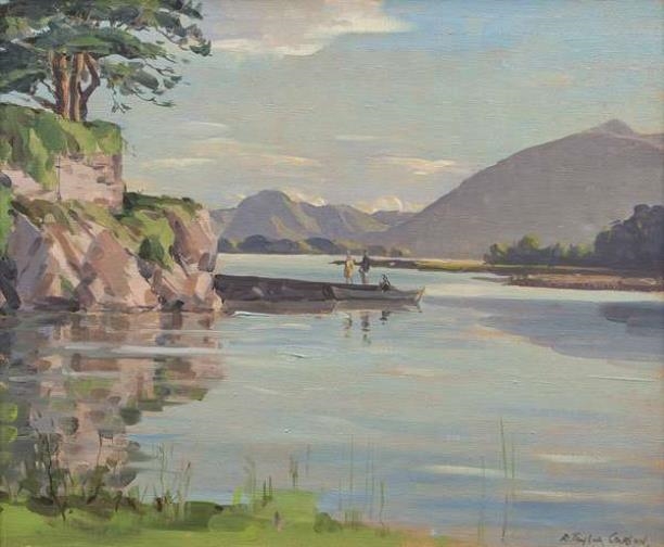 Robert Taylor Carson | About to Go Boating on the Killarney Lakes ...