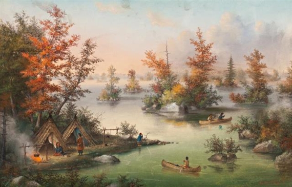 Alfred Worsley Holdstock | The Thousand Islands from Wolfe Island ...