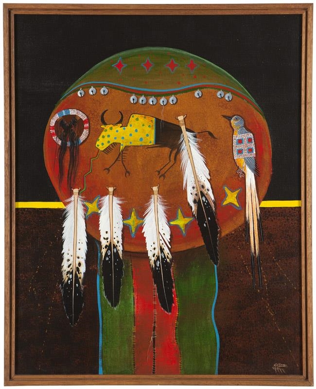 Rance Hood | Kiowa Shield, Comanche | MutualArt