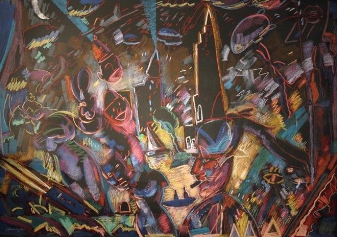 Carlos Almaraz | Laughing and Crying (1987) | MutualArt