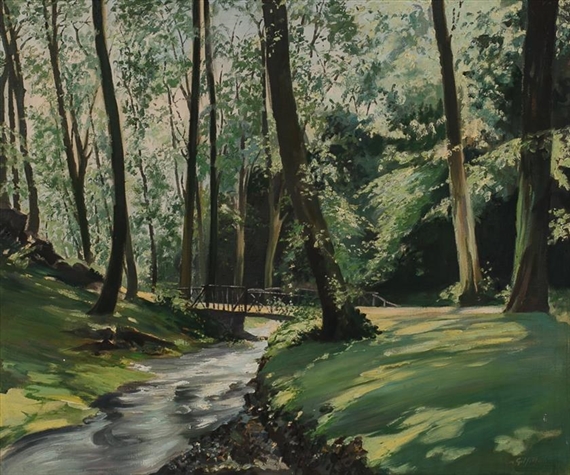 Tom Gilfillan | SUN-DAPPLED STREAM | MutualArt