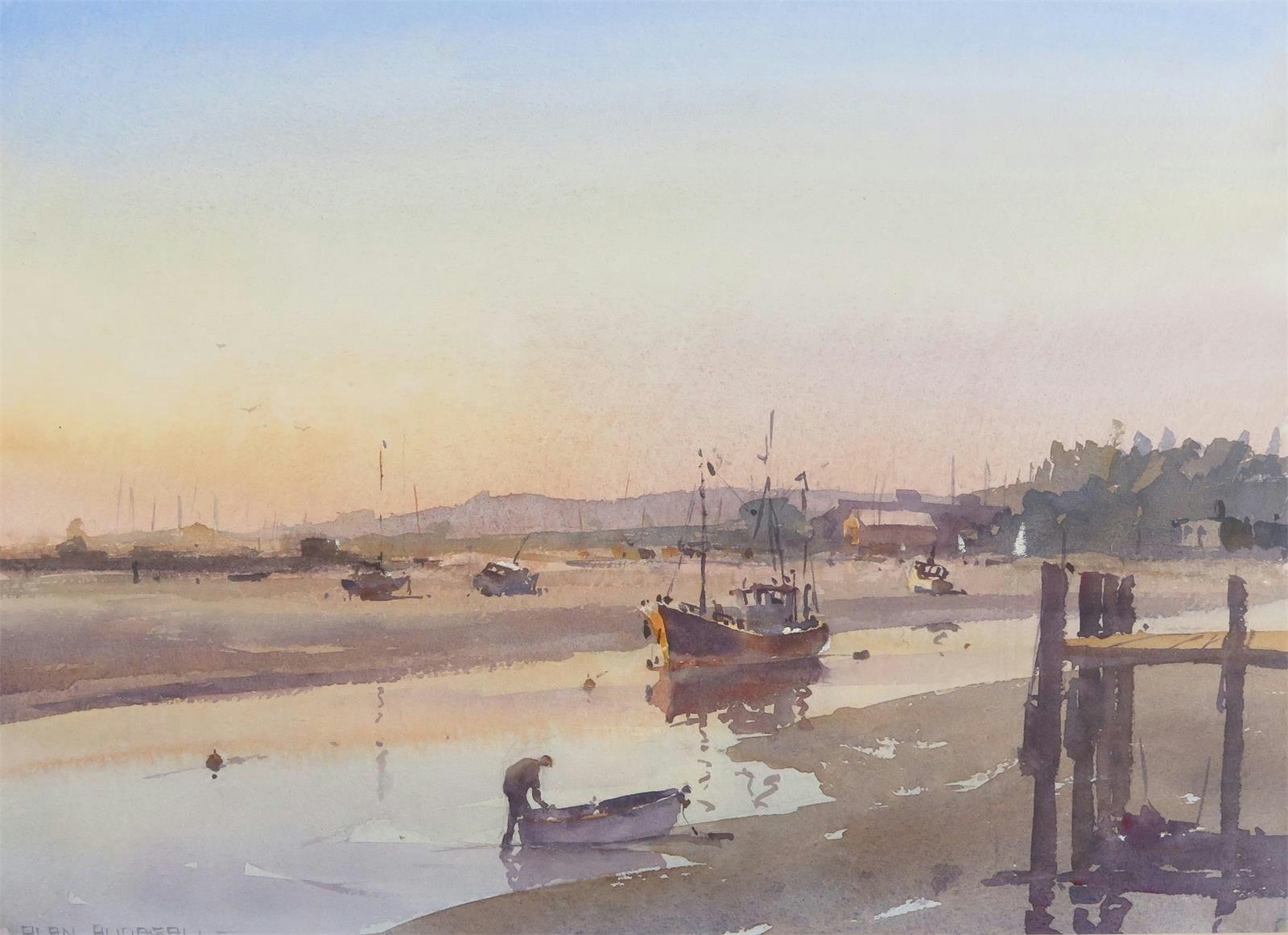 Alan Runagall | Evening Glow, Leigh-on-Sea | MutualArt