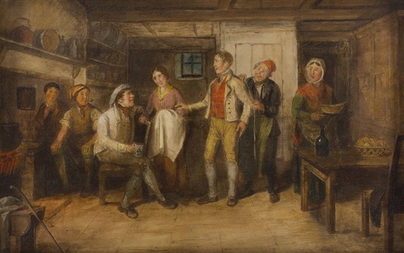 Alexander Carse | A Wedding to be (1821) | MutualArt