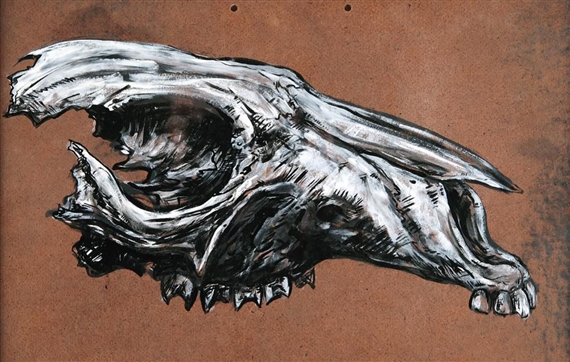 ROA | Red Kangaroo Skull (2011) | MutualArt