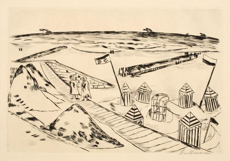 Max Beckmann | Strand (1922) | MutualArt