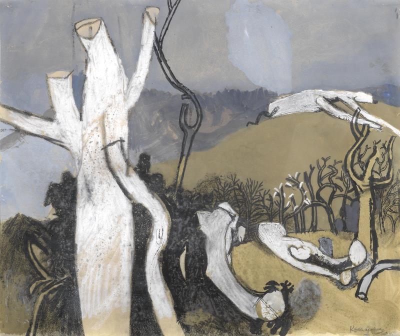 Keith Vaughan | Winter Landscape (Circa 1958) | MutualArt