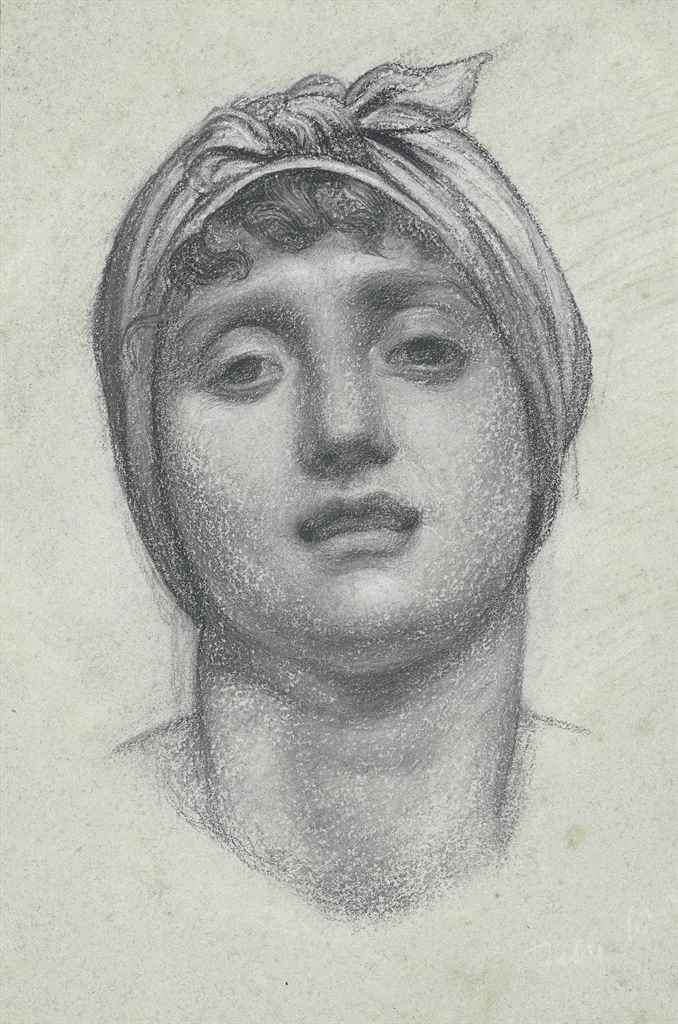 Sir William Blake Richmond | Head study for 'The Song of Miriam' (1880 ...