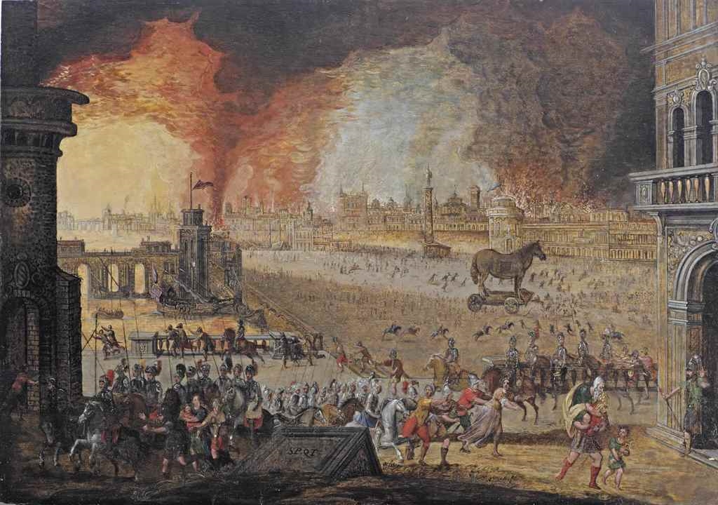 Louis de Caullery | The sack of Troy | MutualArt