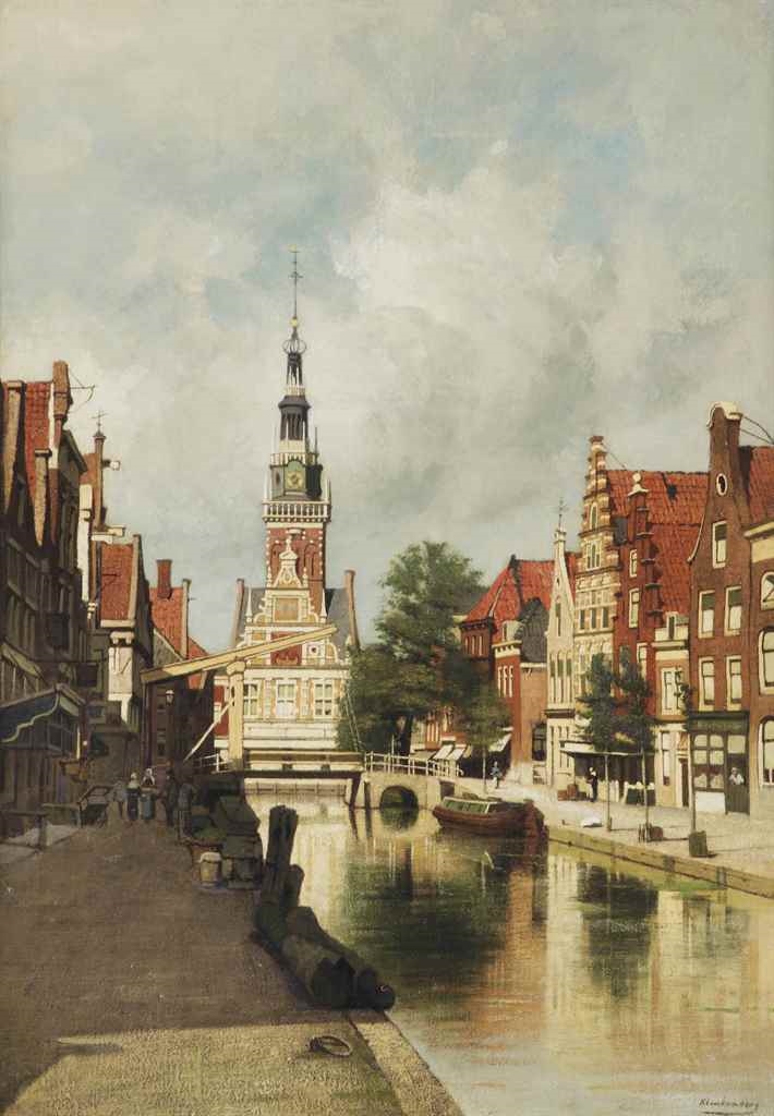 Johannes Christiaan Karel Klinkenberg | A View of the Montelbaanstoren ...