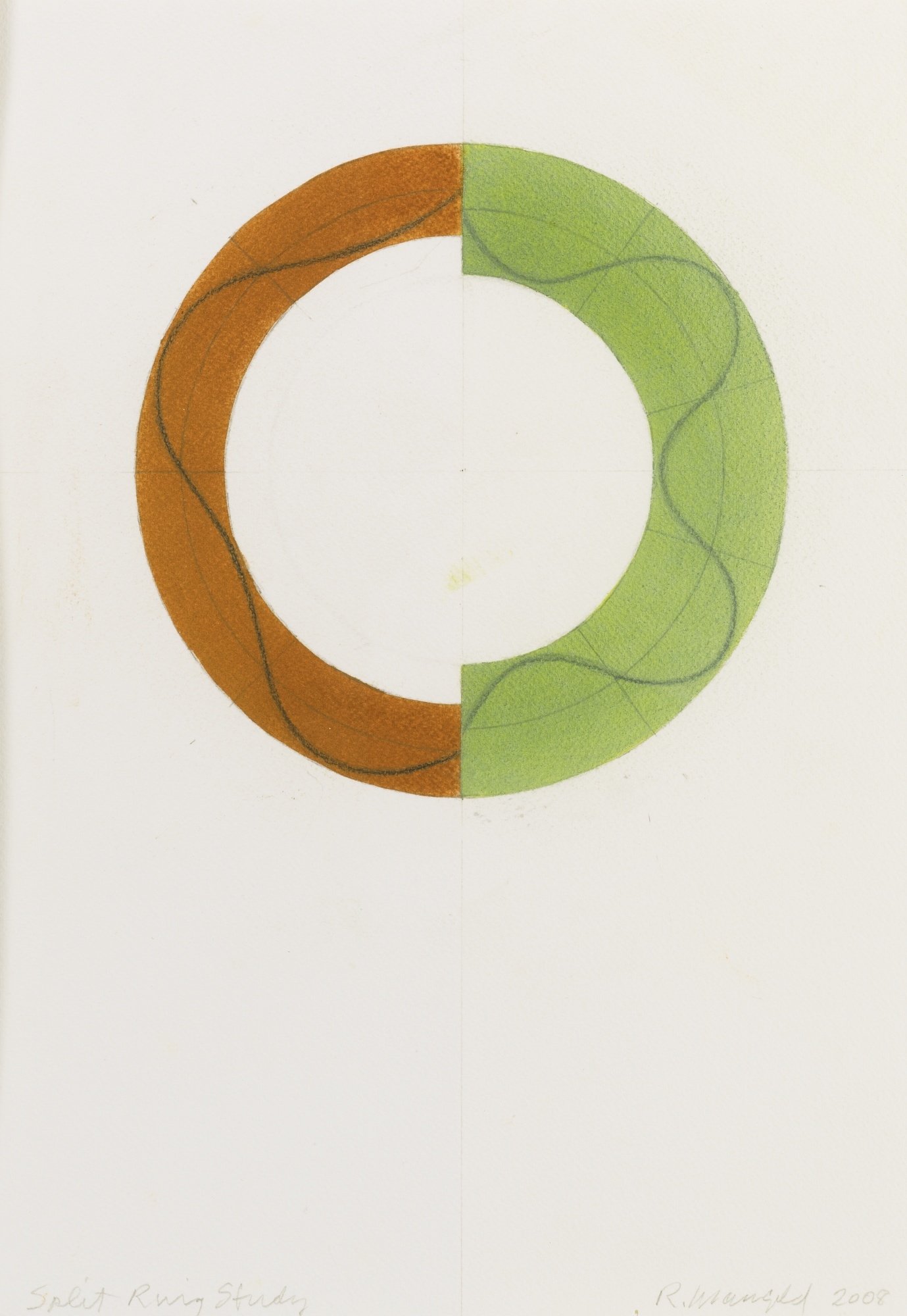 Robert Mangold | Split Ring Study (2010) | MutualArt