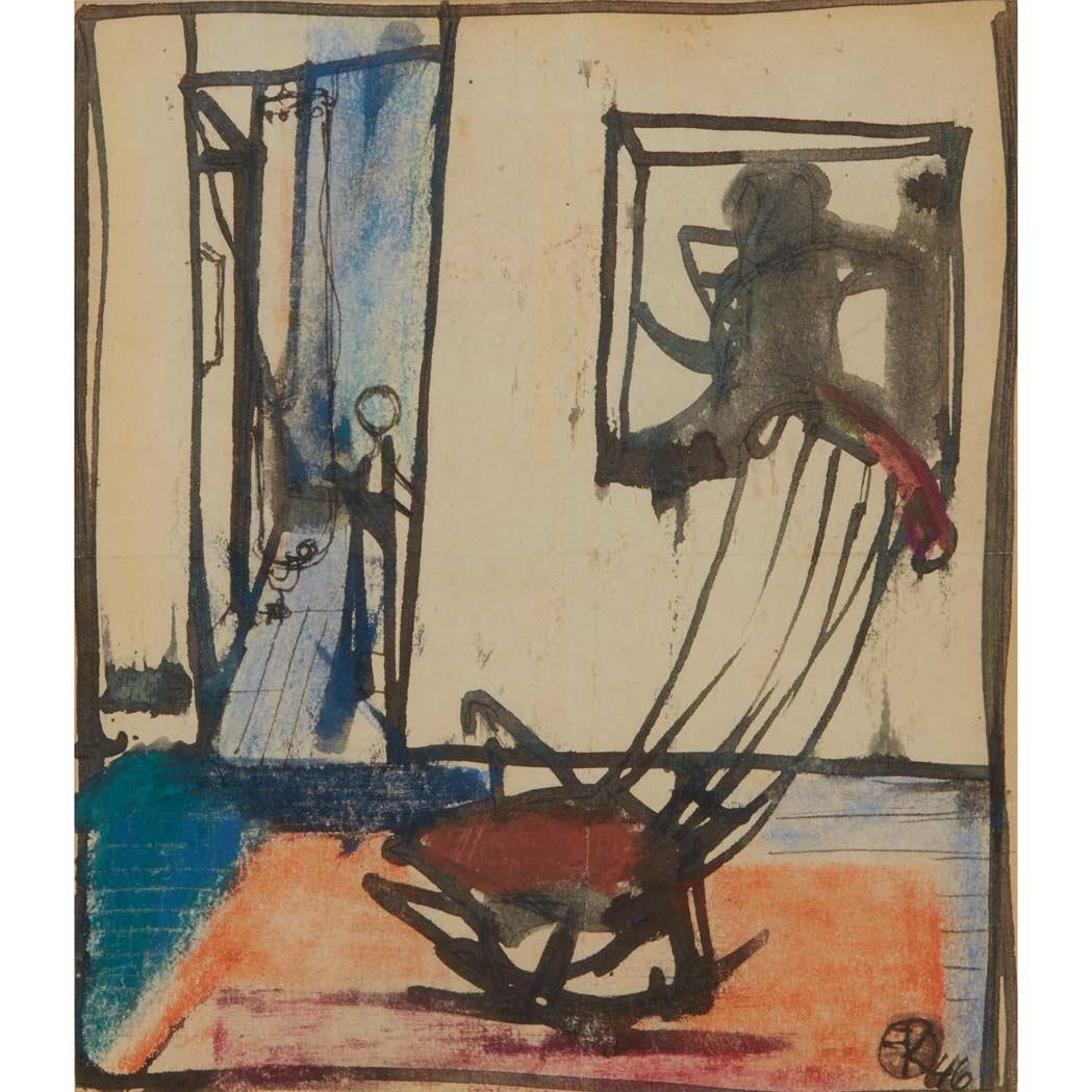 Franz Kline | Untitled, Rocking Chair | MutualArt