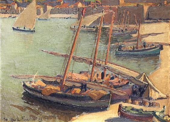 Jacques Martin-Ferrières | The Port of Collioure (1928) | MutualArt