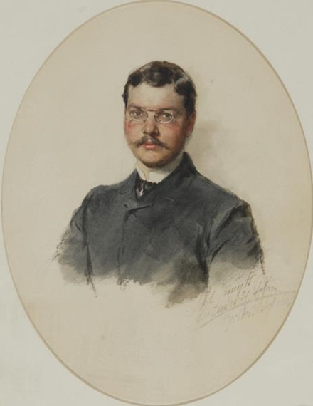 Ludwig Johann Passini | Portrait of James Mendelssohn Horsfall (1883 ...