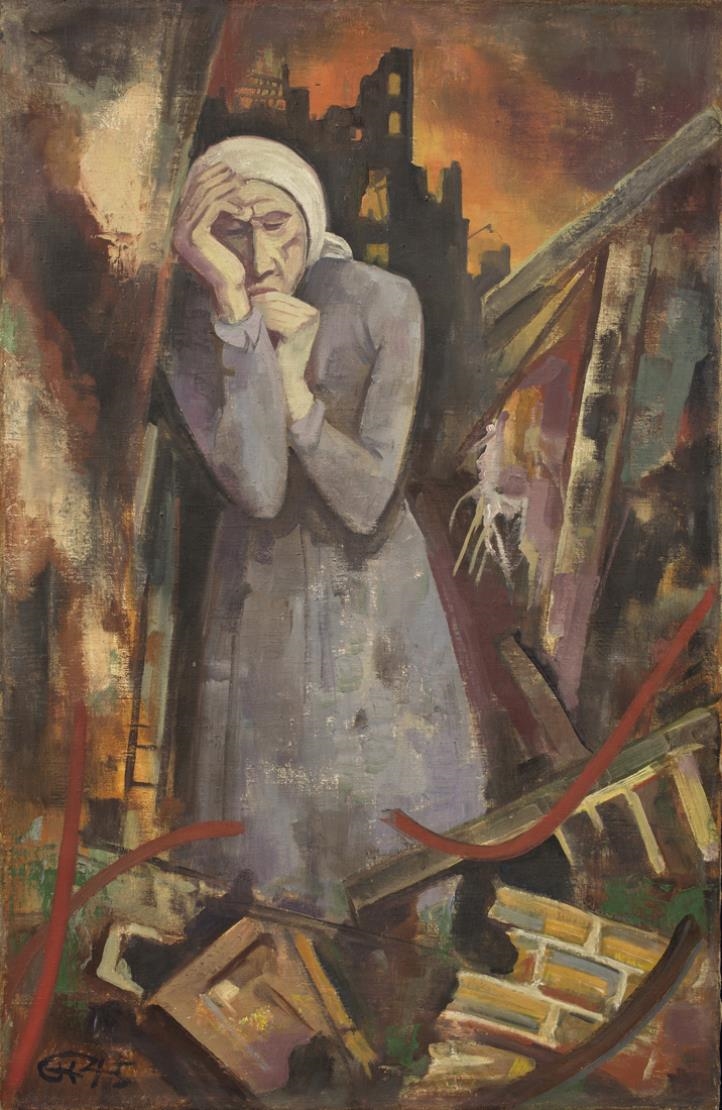 Karl Hofer | Portrait of Elisabeth Hofer (1943) | MutualArt