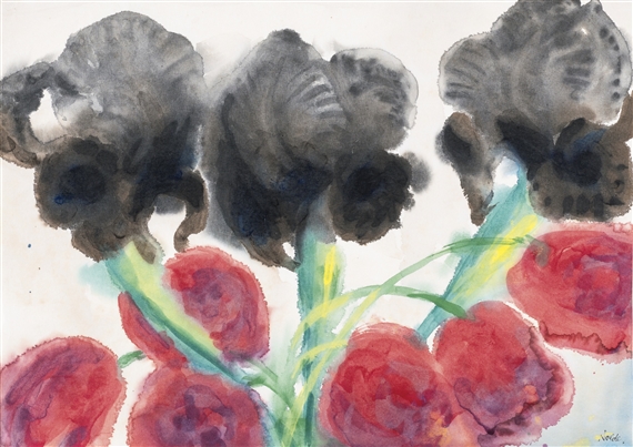 Emil Nolde | BLUMEN STILLEBEN (STILL LIFE WITH FLOWERS) (1950 - 1952 ...