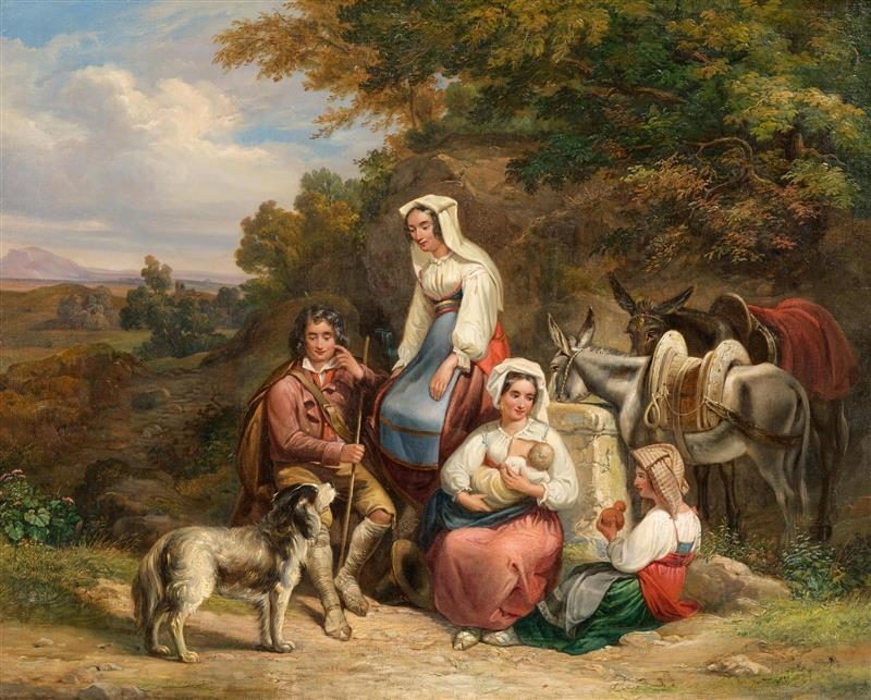 Ludwig Vogel | Rest in the Roman Campagna | MutualArt