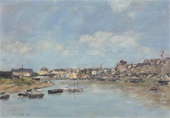 Eugène Louis Boudin | Villerville. Le rivage (1893 - 1894) | MutualArt