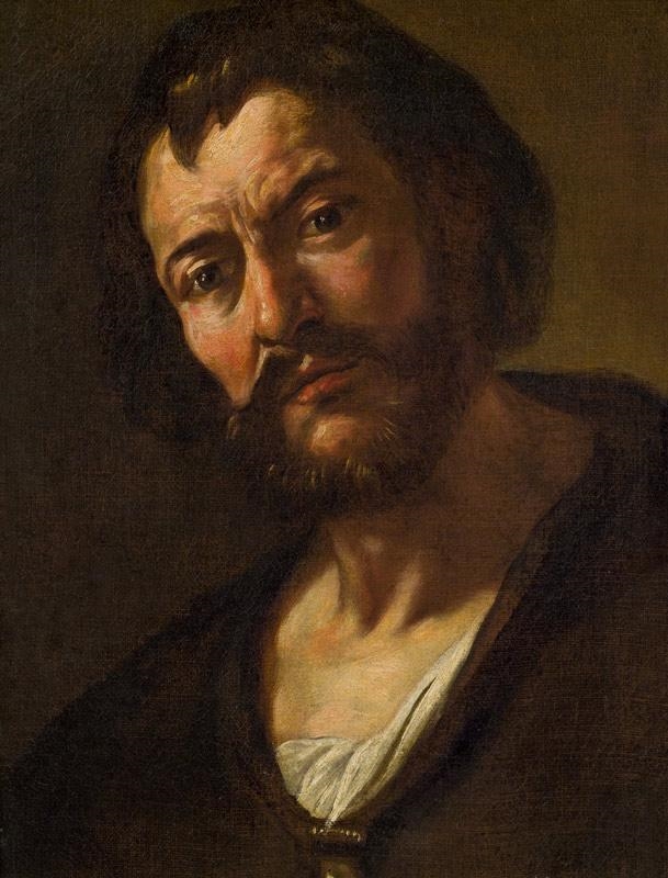 Gregorio Preti | Portrait of a man with beard | MutualArt