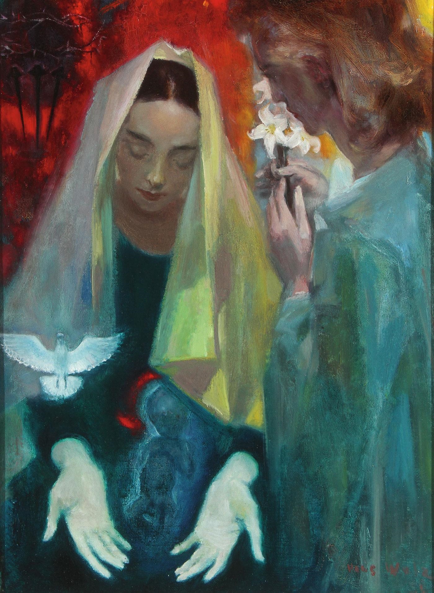 Hans Wulz | The Annunciation (1956) | MutualArt