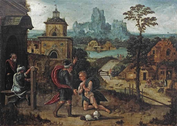 Lucas Gassel | The return of the Prodigal Son | MutualArt