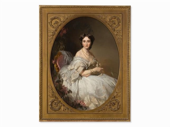 Ivan Makarov | Portrait of Anastasia Ushakov (1866) | MutualArt