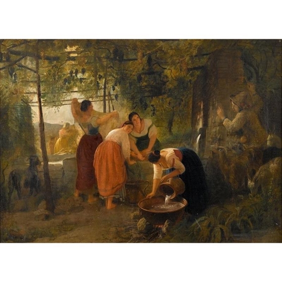 Joseph Severn | MAIDENS SPIED ON BY SHEPHERD | MutualArt