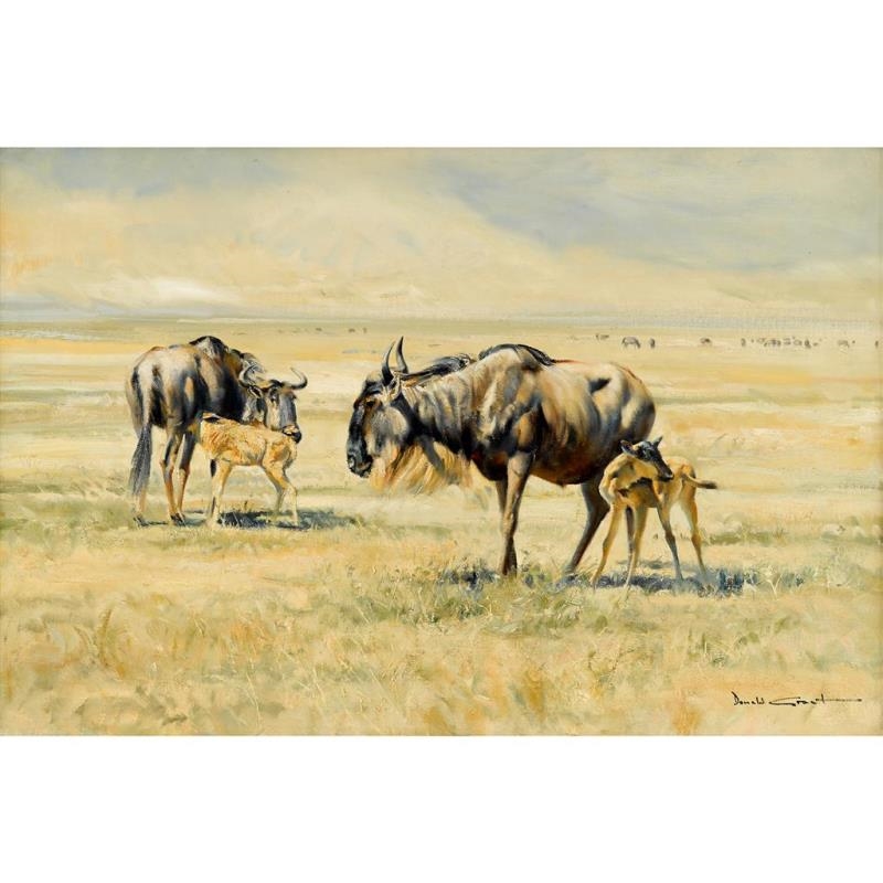 Donald Grant | ELEPHANT WITH EGRETS | MutualArt