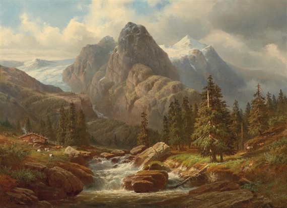 Georg Engelhardt | The Wetterhorn in the Bernese Alps | MutualArt