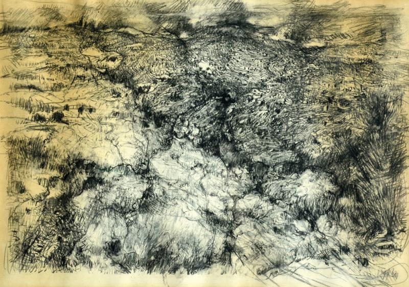 Anna Ticho | Jerusalem Mountain Landscape | MutualArt