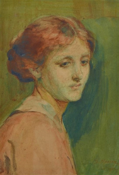 Dora Meeson | Head Study (1911) | MutualArt