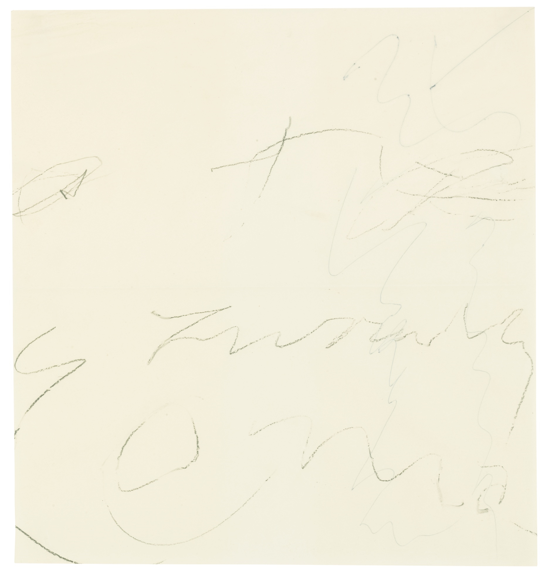 Cy Twombly | Untitled (1957) | MutualArt