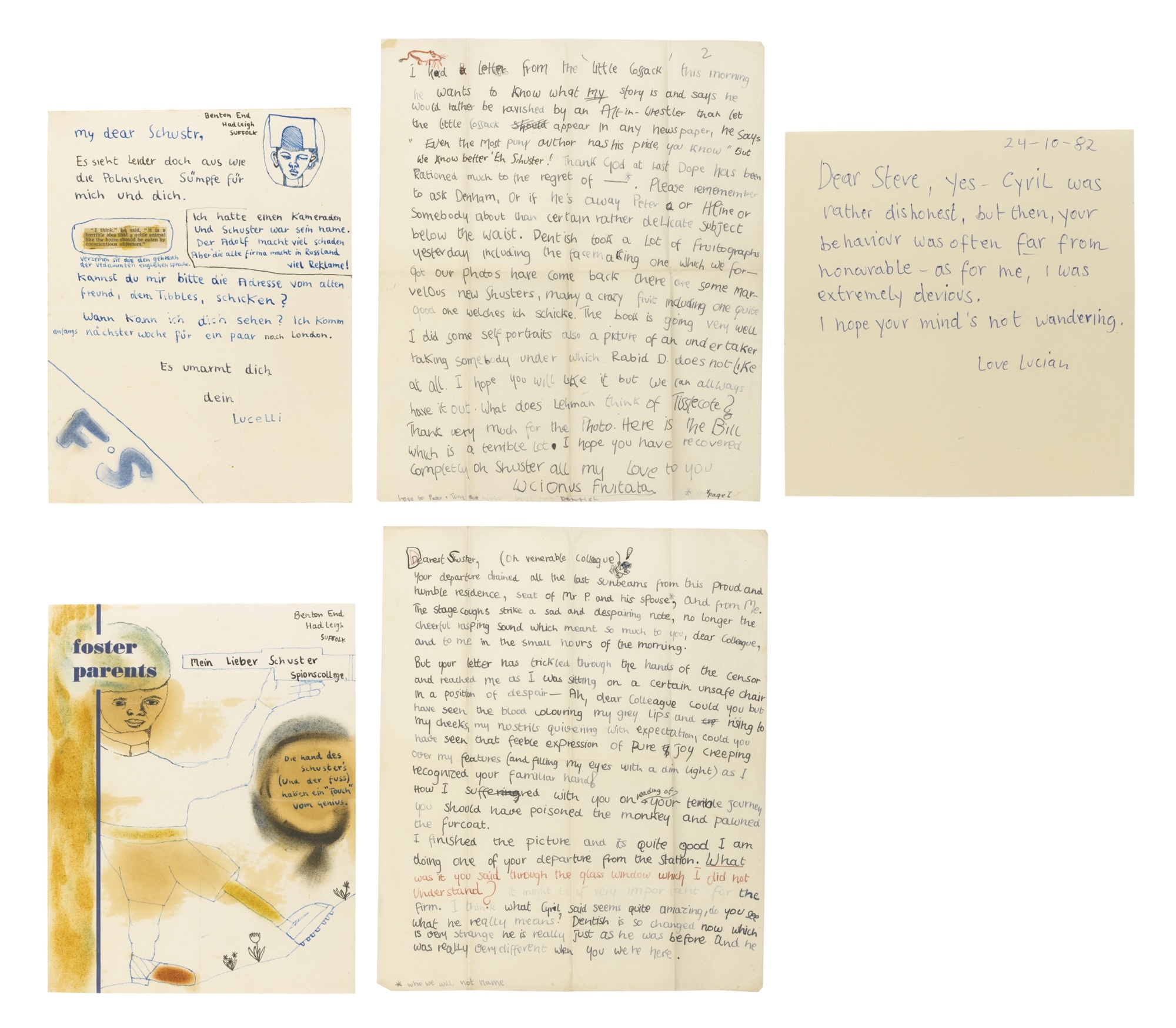 Lucian Freud | LETTER FROM LUCIAN FREUD TO STEPHEN SPENDER (1941 ...