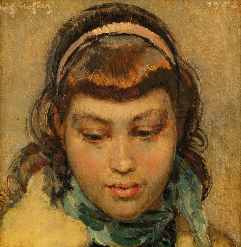 Willem Gerard Hofker | Portrait Figure (1953) | MutualArt