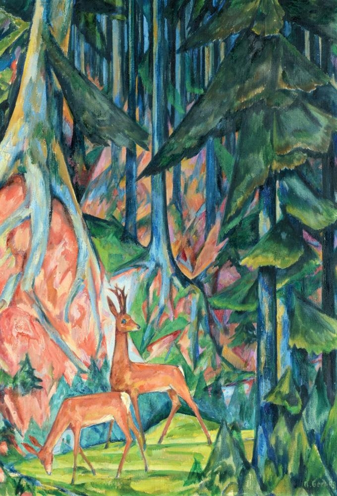 Alexander Gerbig | Deer in the Forest | MutualArt