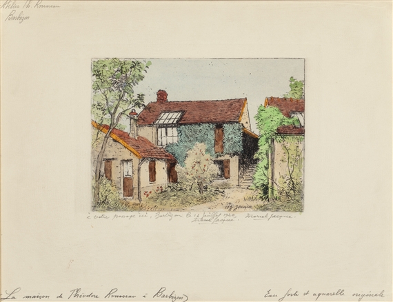 Marcel Jacque | Le Maison de Theodore Rousseau i Barbizon (1920 ...