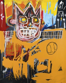 Jean-Michel Basquiat | Orange Sports Figure (1982) | MutualArt