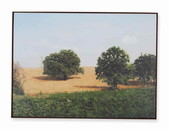 Gerhard Richter | Bäume im Feld (Trees in Field) (1988) | MutualArt