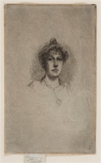 Théodore Roussel | Portrait of Miss Edith Austin (1895 - 1900) | MutualArt