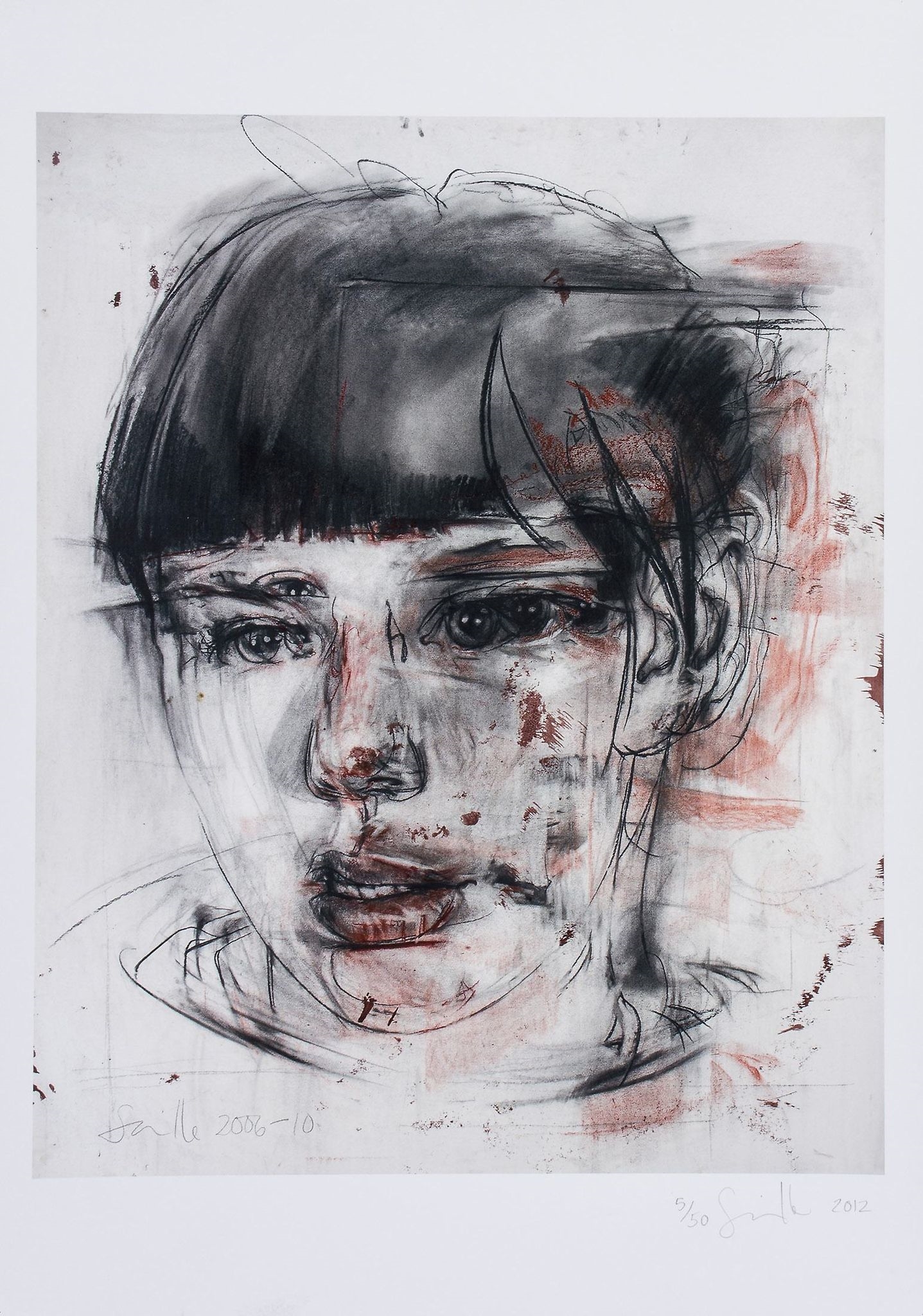 Jenny Saville | Red Stare (2012) | MutualArt