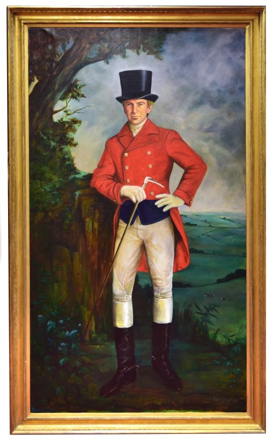 Lonnie Stewart | Portrait of Broderick Munro Wilson in hunting kit ...