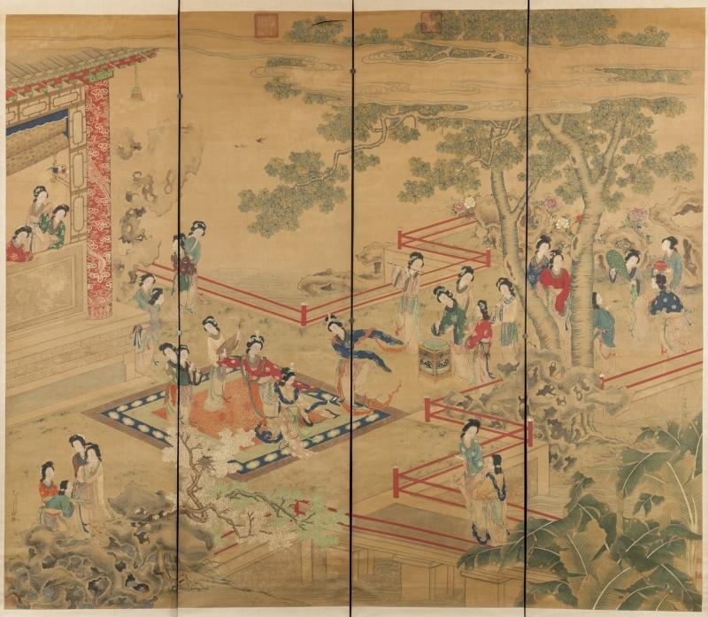 Jiao Bingzhen | 4 Large Beauties in Palace | MutualArt