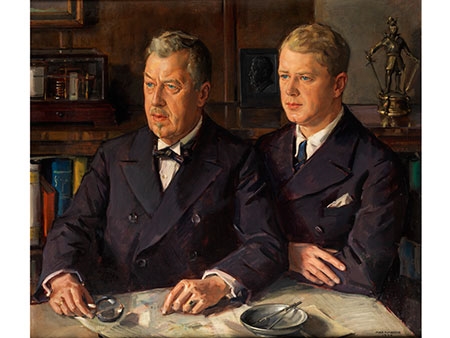 Max Rimbock | PORTRAIT MIT VATER (1934) | MutualArt